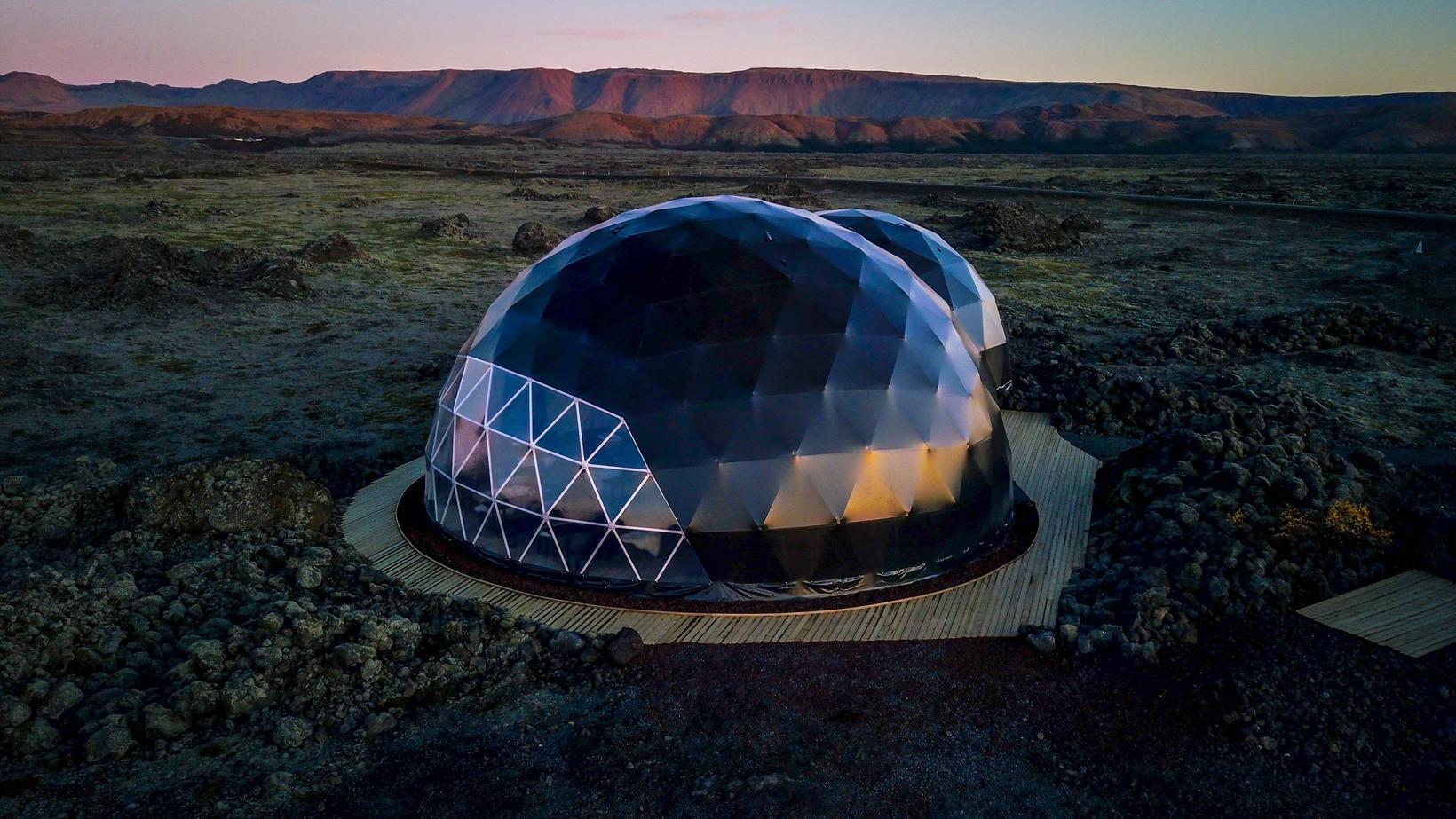 Northern lights center, Iceland - Sept. 2019 | Polidomes – geodesic ... Northern lights center, Iceland - Sept. 2019 | Polidomes – geodesic ...