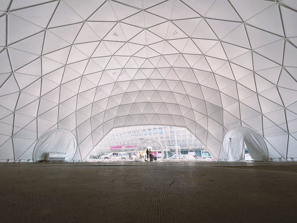 3D scanning of Fame MMA fighters - Geodesic Dome P300