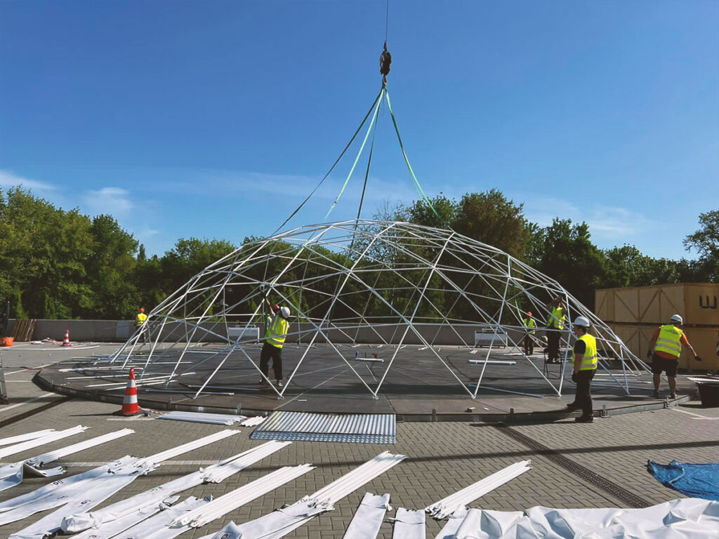 3D scanning of Fame MMA fighters - Geodesic Dome P300