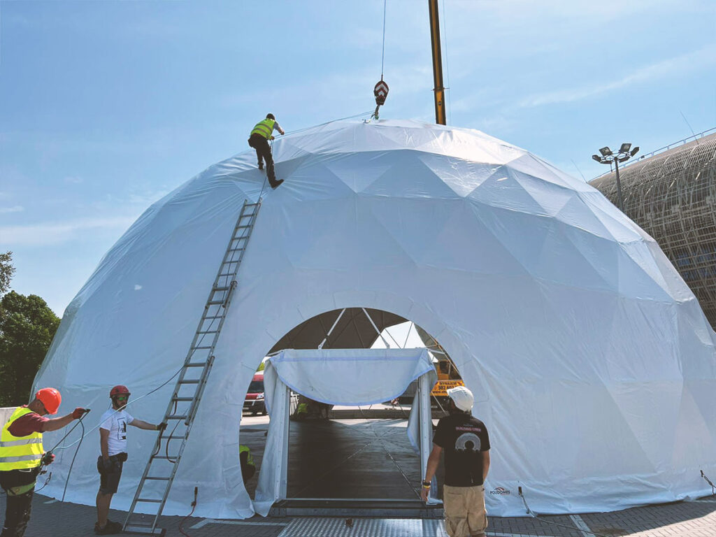 3D scanning of Fame MMA fighters - Geodesic Dome P300