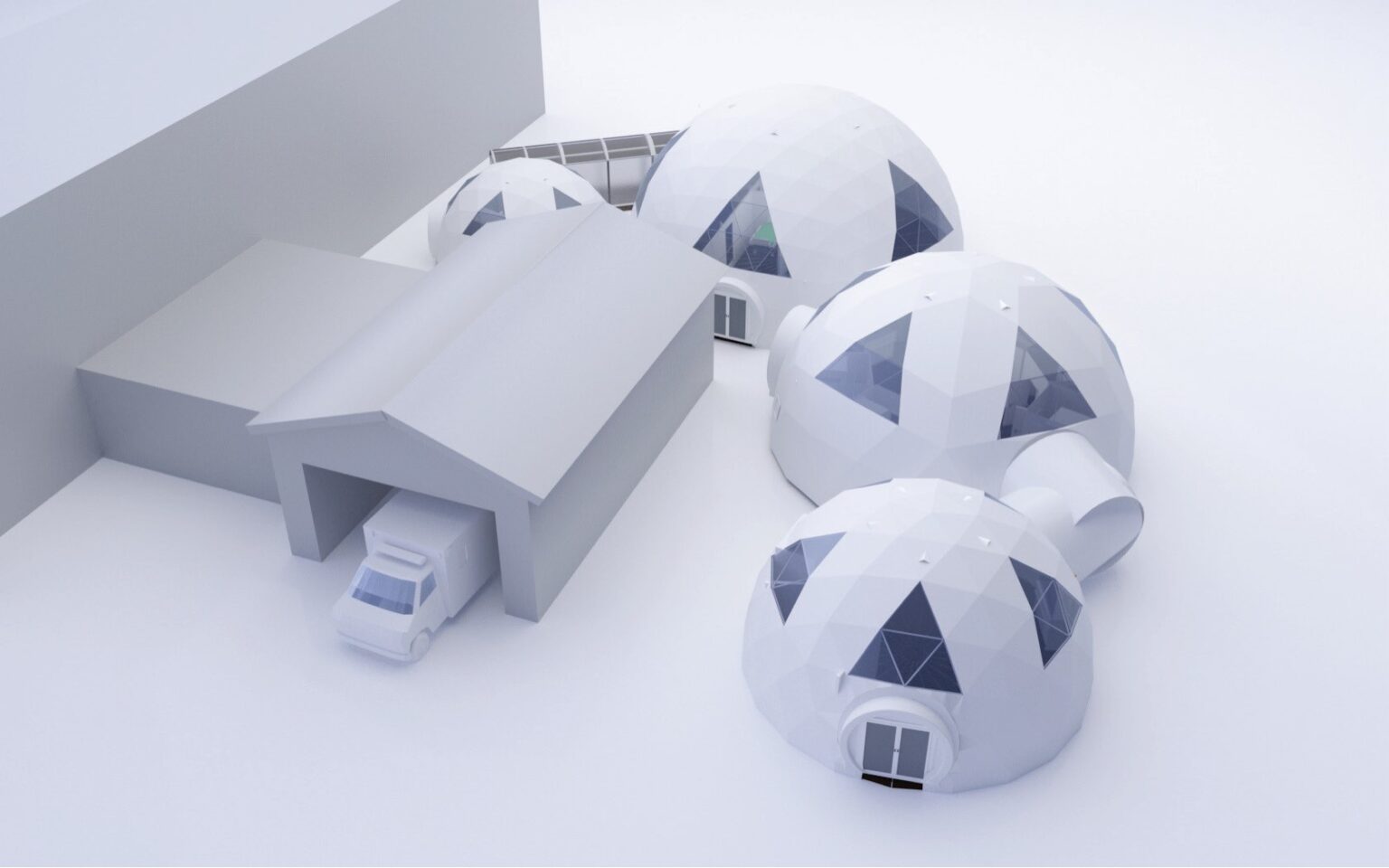 Civil and Military Emergency Shelters | Polidomes – geodesic tents ...
