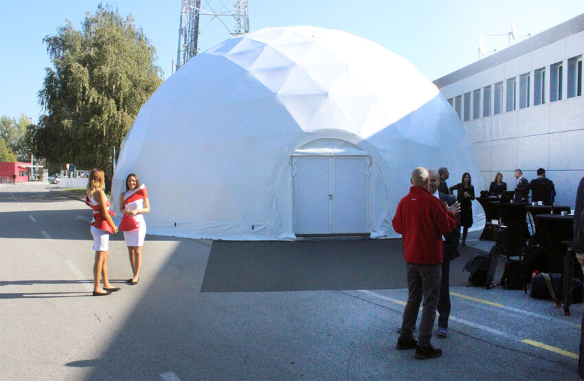 Projection dome P150 for A1 - Sept. 2018 | Polidomes – geodesic tents ...