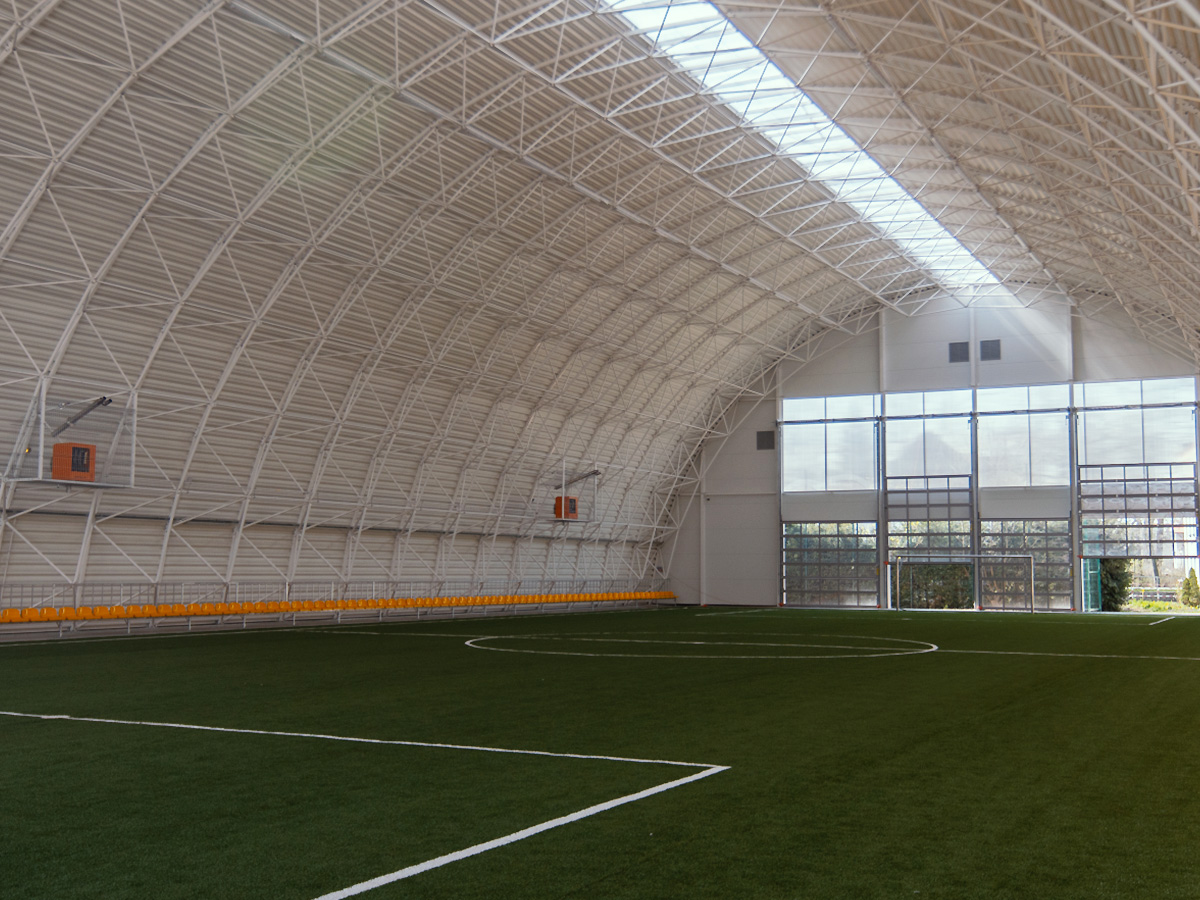 International's Energy-Efficient Sports Hall | Polidomes – geodesic ...